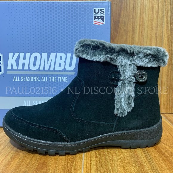 Khombu | Shoes | Khombu Womens Iris All Weather Ankle Suede Snow Boots ...